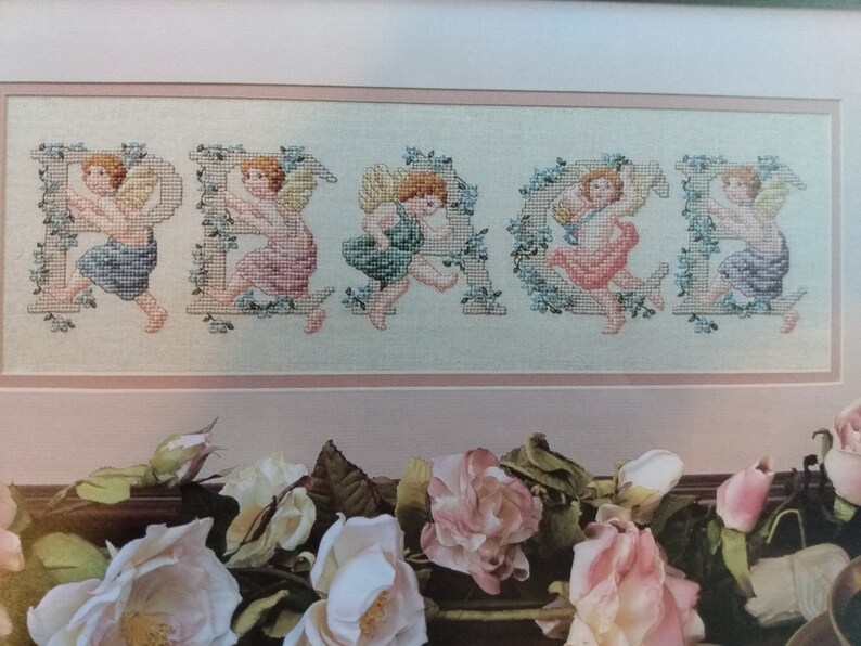 Angel Alphabet Cross Stitch Patterns. Leisure Arts 2870. Alphabet ...