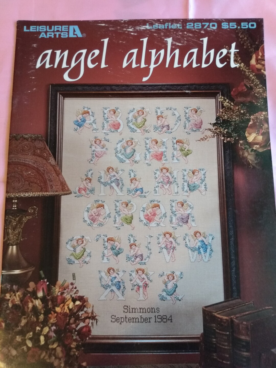 Angel Alphabet Cross Stitch Patterns. Leisure Arts 2870. Alphabet ...