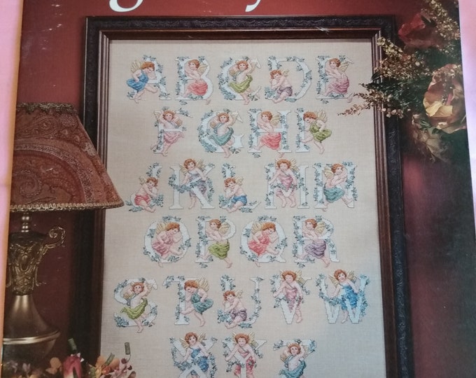 Angel Alphabet Cross Stitch Patterns. Leisure Arts 2870. Alphabet ...