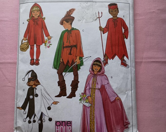Halloween Costume Sewing Pattern. Butterick B4319. Boys & Girls. Robin ...