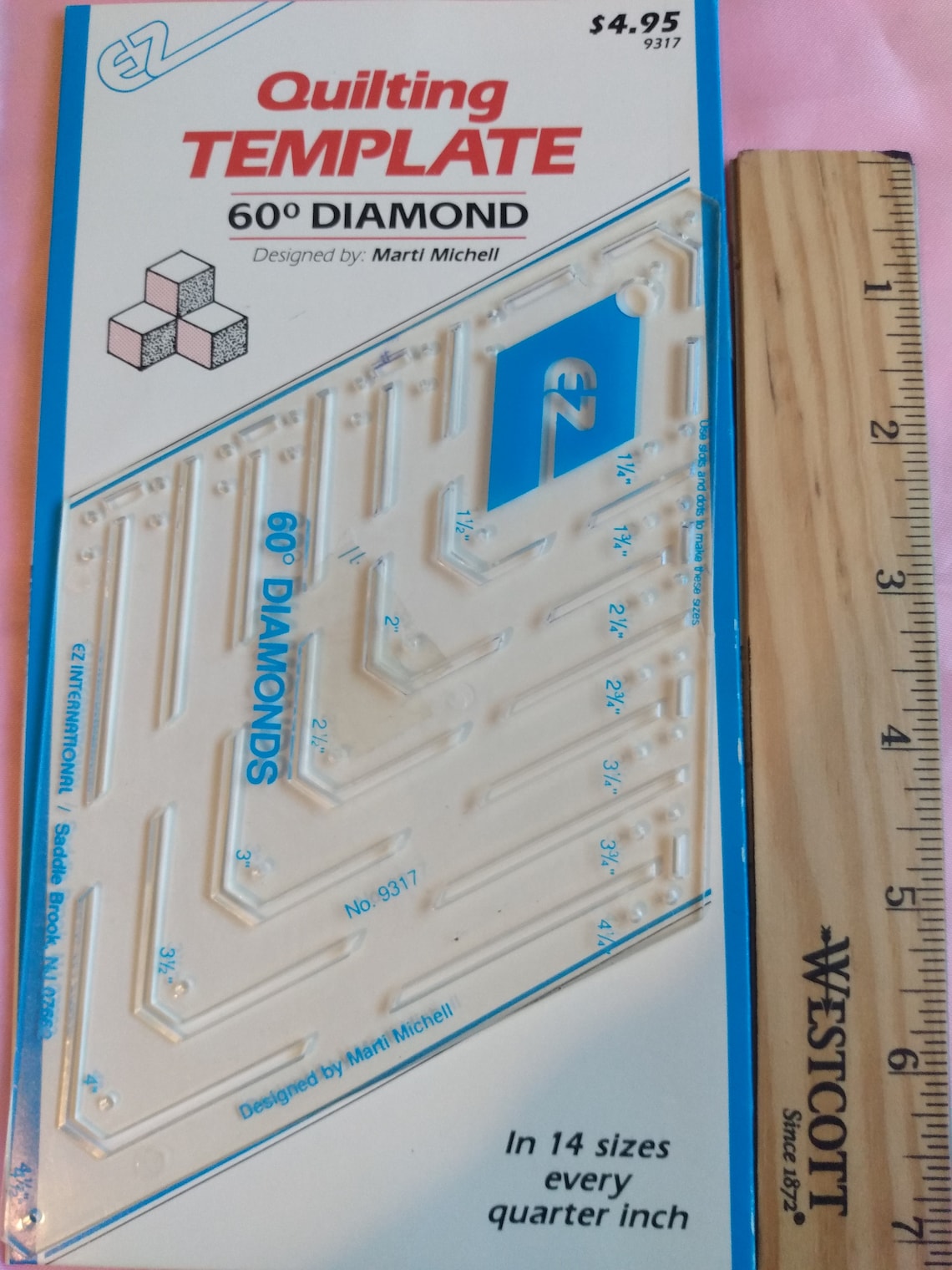 Quilting Templates. Choice of 60 Degree Diamond, Easy Angle or Hearts ...