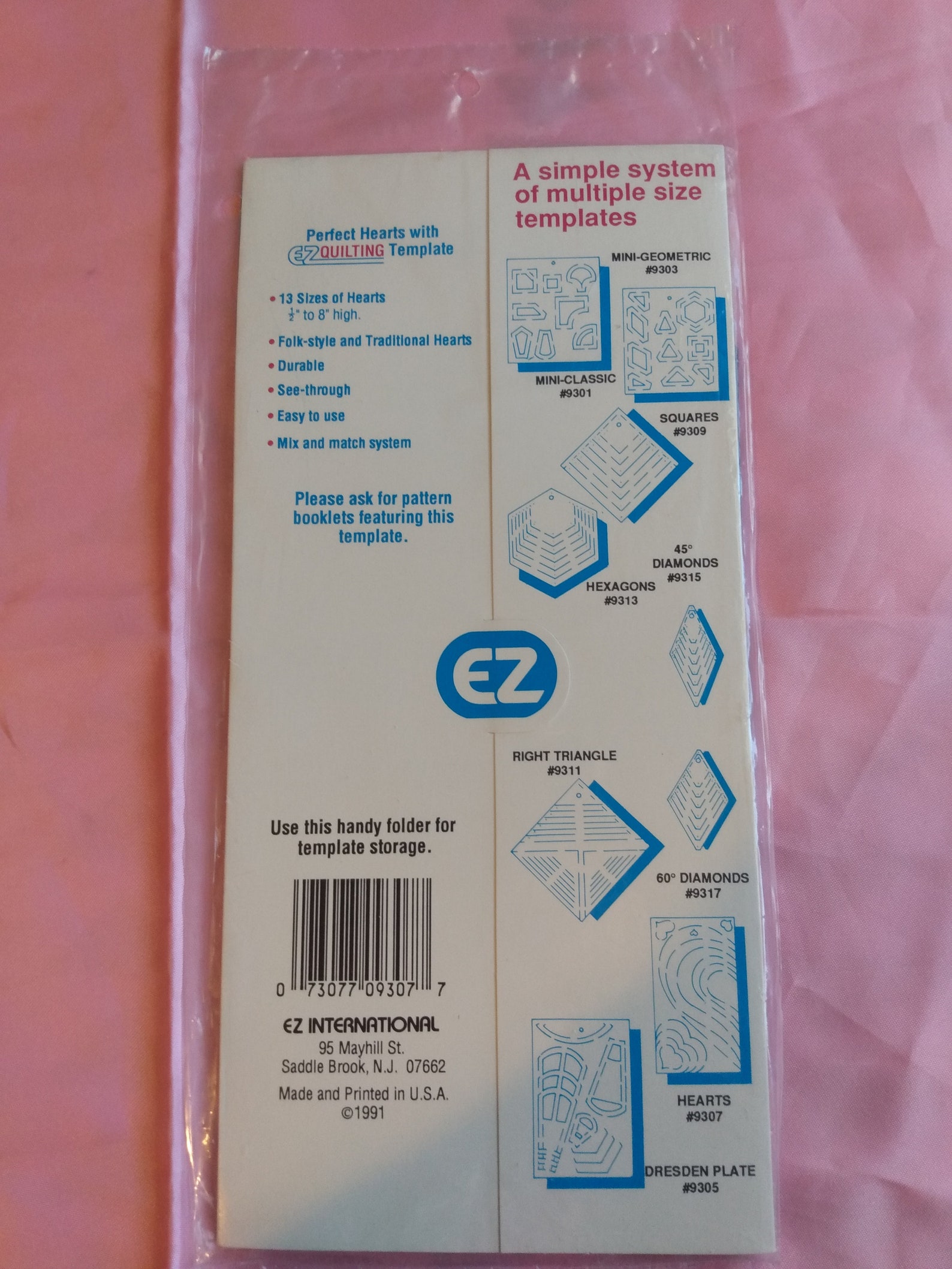 Quilting Templates. Choice of 60 Degree Diamond, Easy Angle or Hearts ...