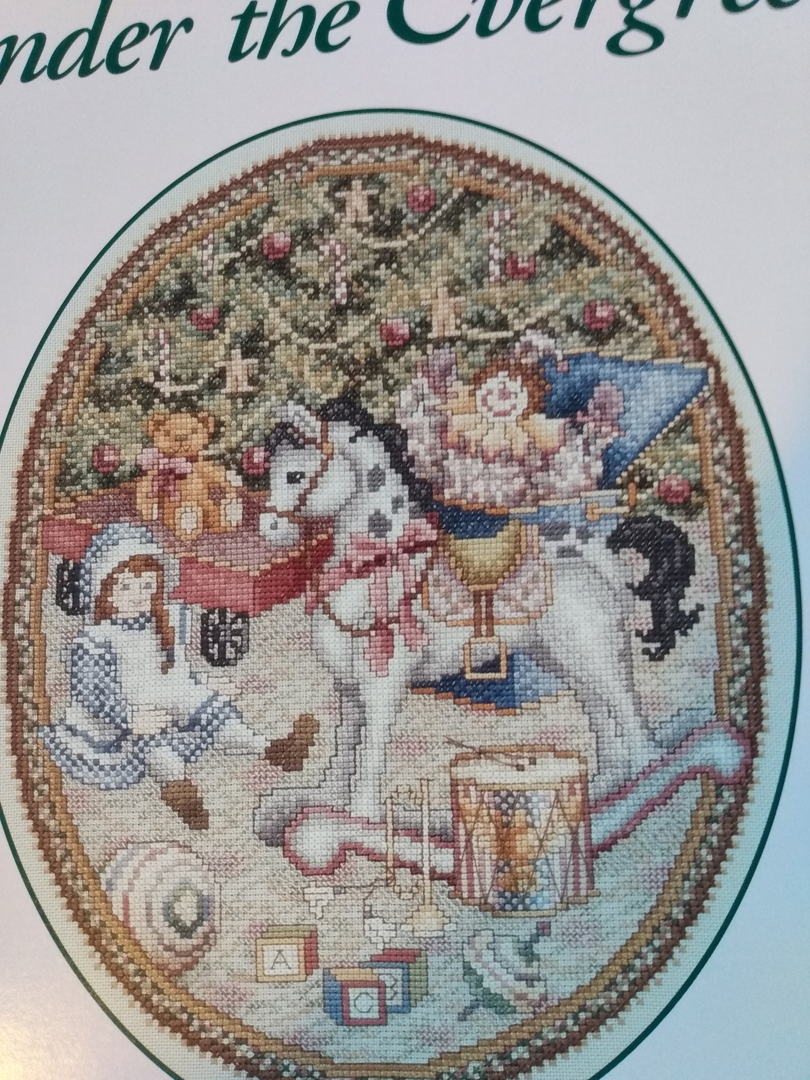 Under the Evergreen Cross Stitch Pattern. Homemade Christmas. by Teresa ...