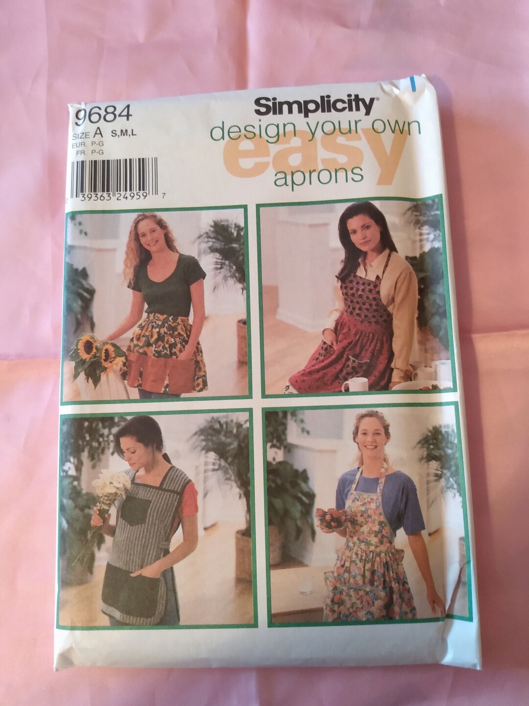 Design Your Own Aprons. Full or Half Apron Pattern. Simplicity 9684 ...