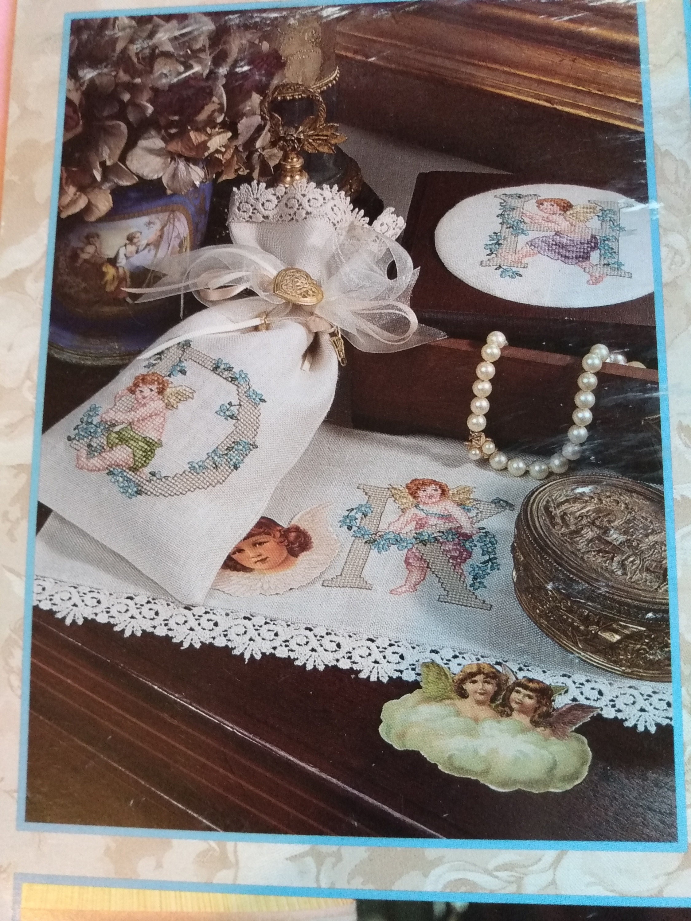 Angel Alphabet Cross Stitch Patterns. Leisure Arts 2870. Alphabet ...