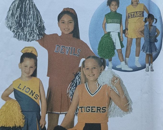 Team Spirit Cheerleader Sewing Pattern. Simplicity 9798. Child's and ...
