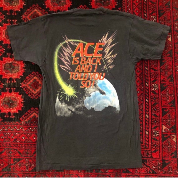 Vintage 1987 Ace Frehley “Frehley’s Comet” Shirt - Sm… - Gem