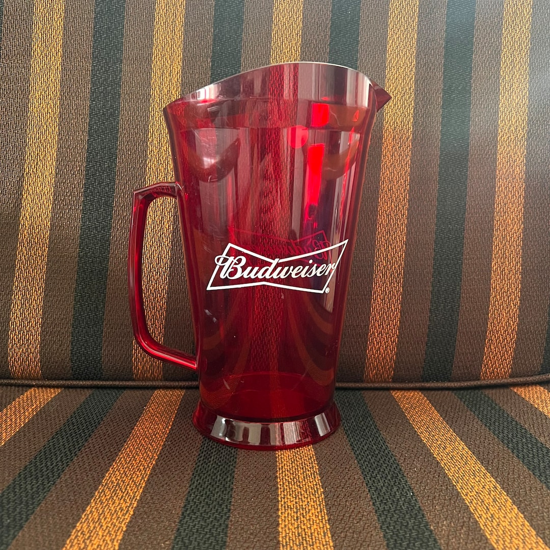 Budweiser Beer Pitcher - Etsy