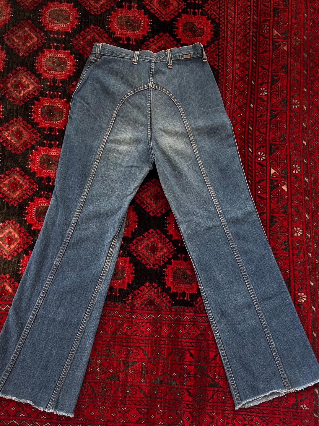 Vintage 1970s Flare Jeans by Cheap Jeans - W 26 / 26.5 - Etsy