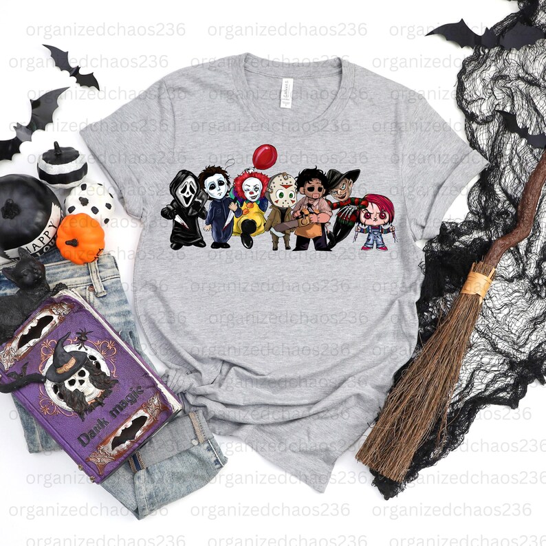 Chibi Horror Movie Villains PNG – Halloween Slasher Art (digital ...