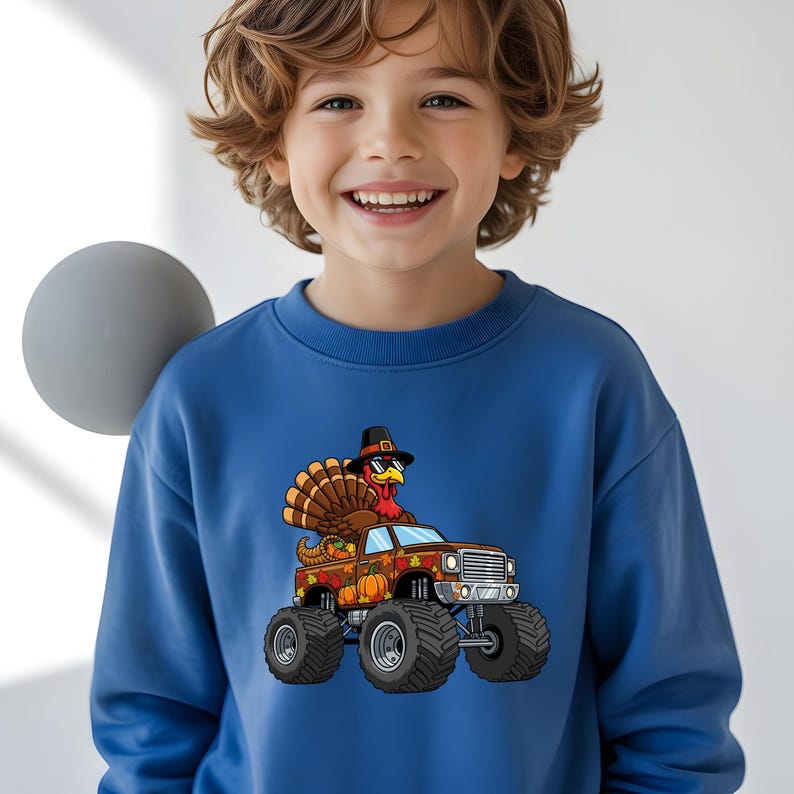 Thanksgiving Turkey Monster Truck PNG | Funny Turkey in Pickup ...
