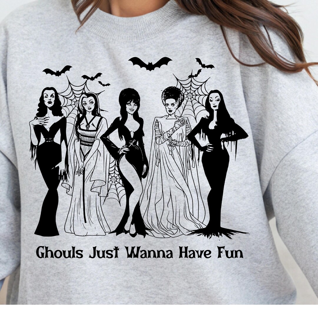 Gothic Horror Queens PNG | Morticia, Elvira, Lily, Bride, Vampyra ...