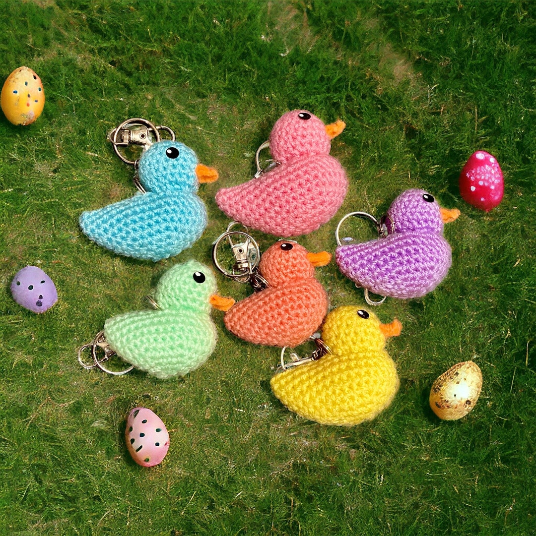 Ducky Keychain, Pastels - Etsy