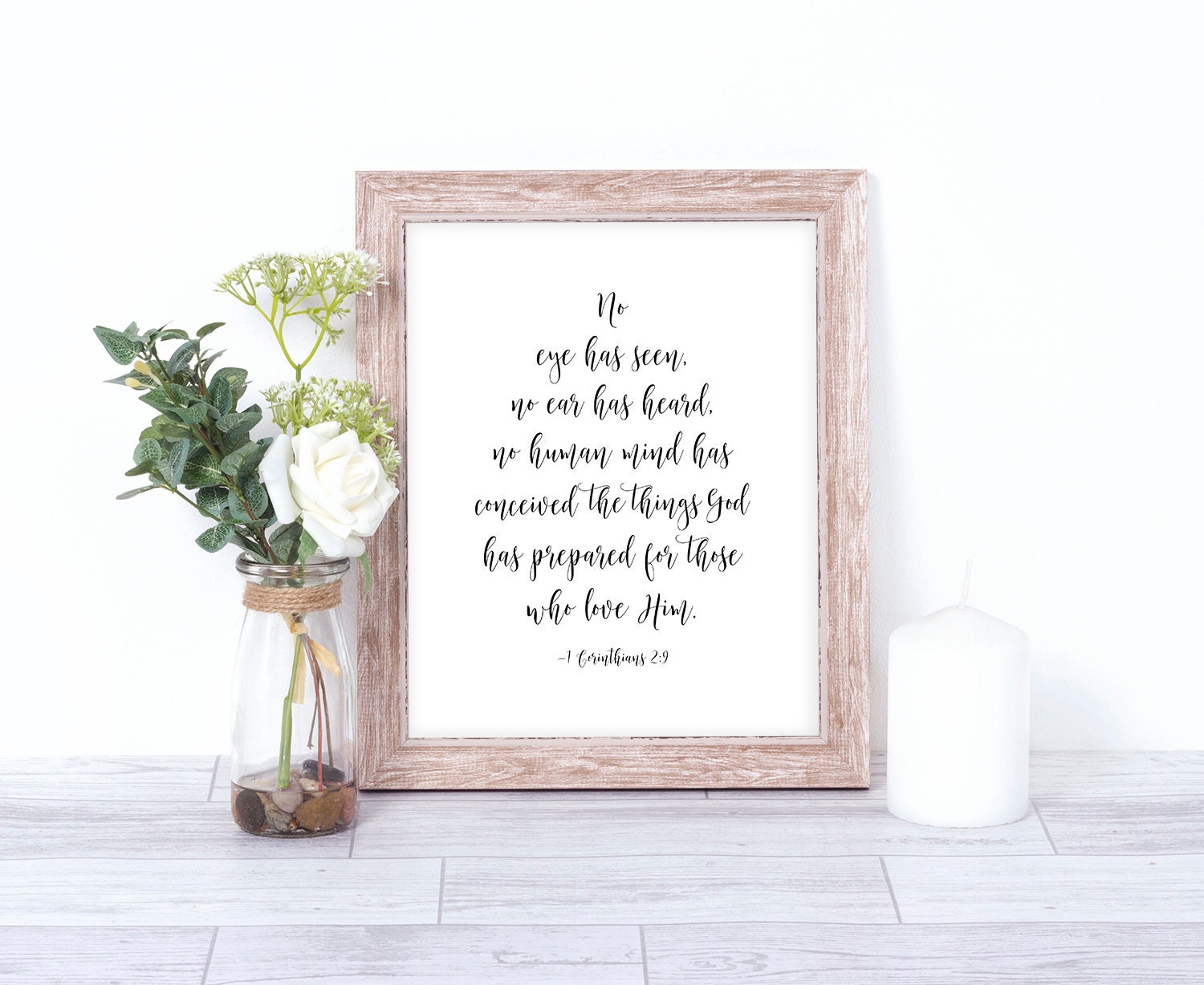 60% OFF No Eye Has Seen No Ear Has Heard No Human Mind Has | Etsy