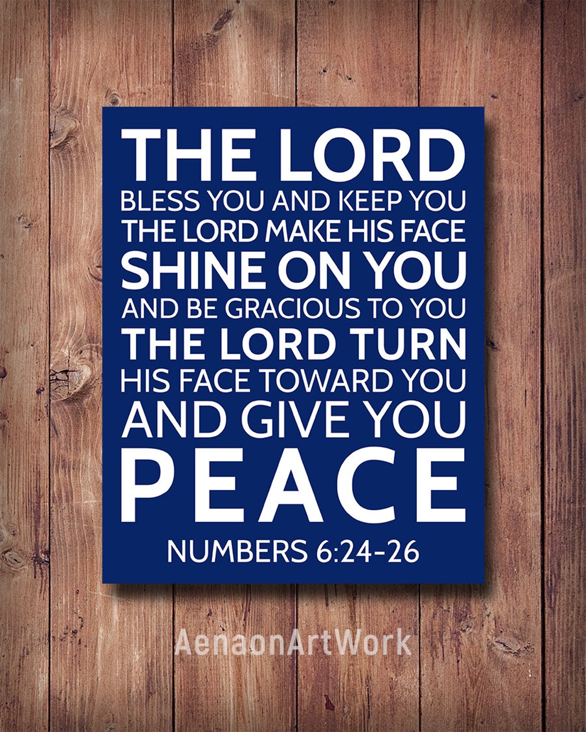 60% OFF The Lord Bless You And Keep You Bible Verse Print | Etsy