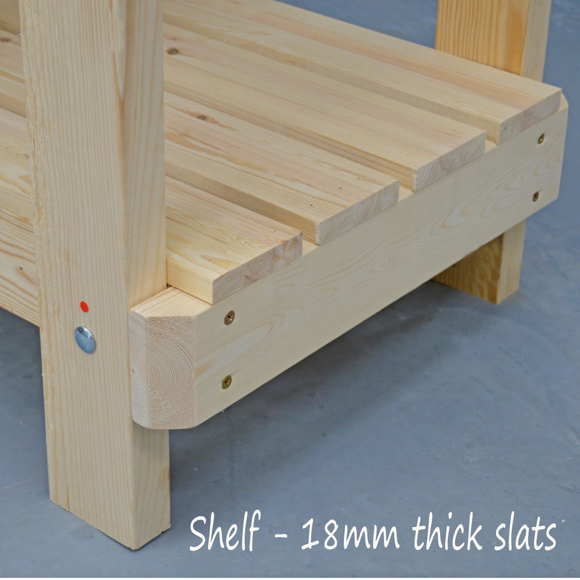 Childrens Wooden Workbench 3ft Single or Double Shelf - Etsy UK