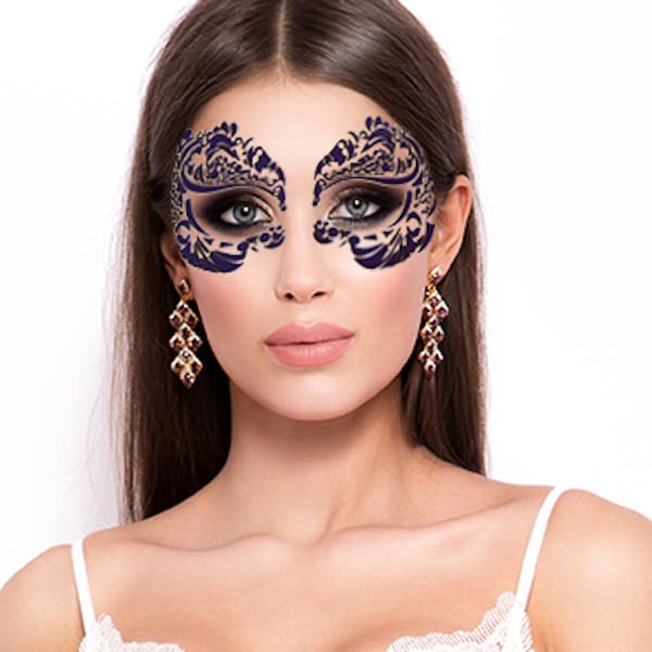 Painted Face Mask - Etsy