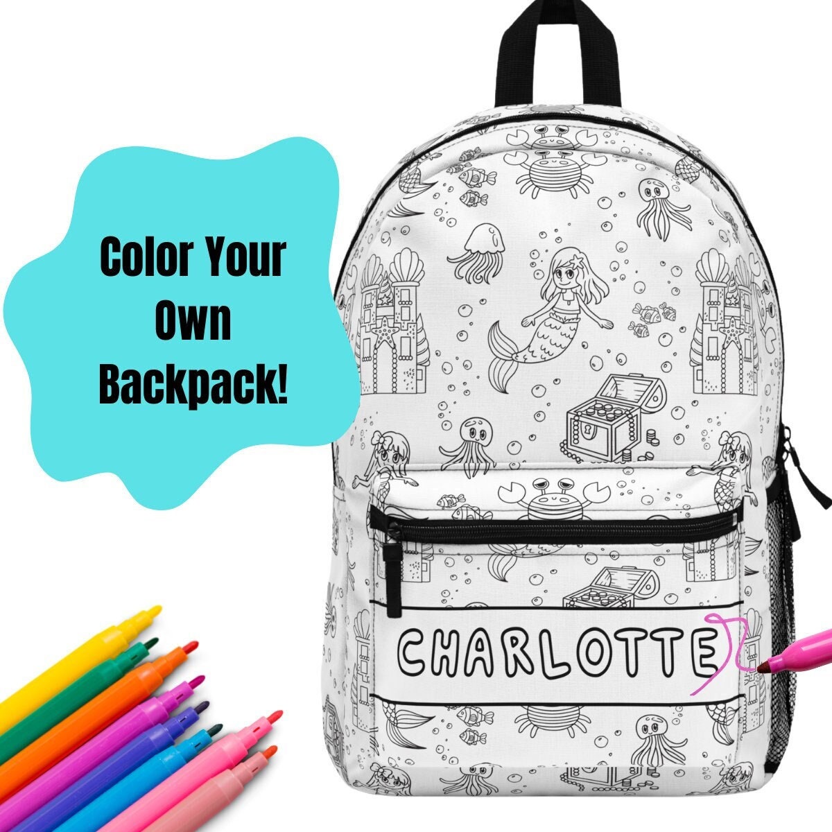 Backpack Coloring Pages