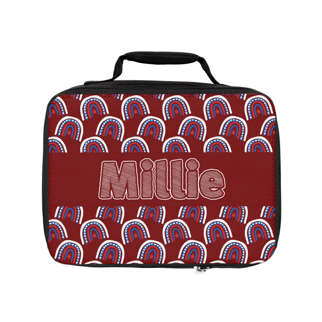 Patriotic Rainbow Lunch Box Kids Lunch Box Star Lunch Box - Etsy