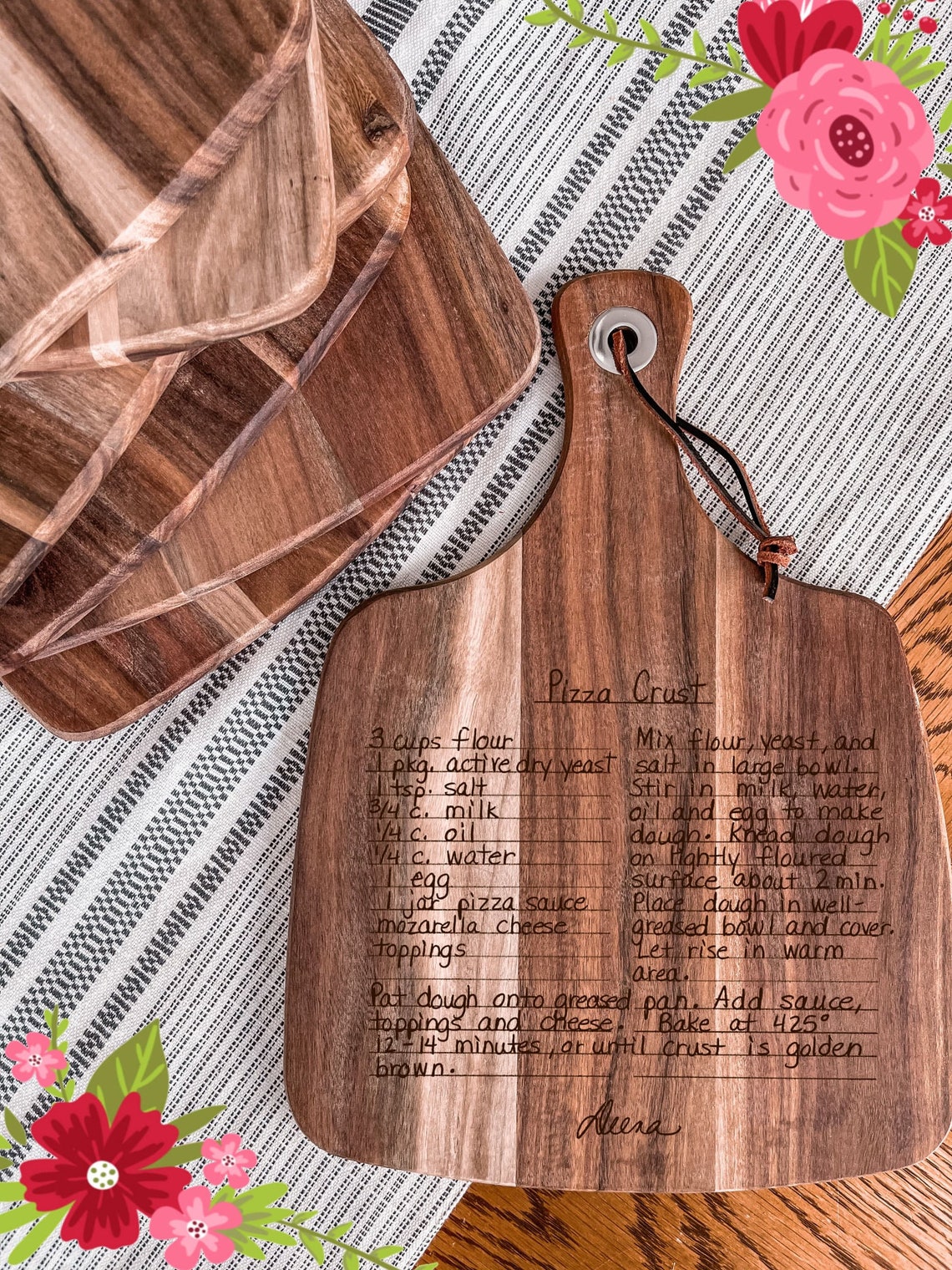 Personalized Recipe Cutting Board Recipe Engraved - Etsy