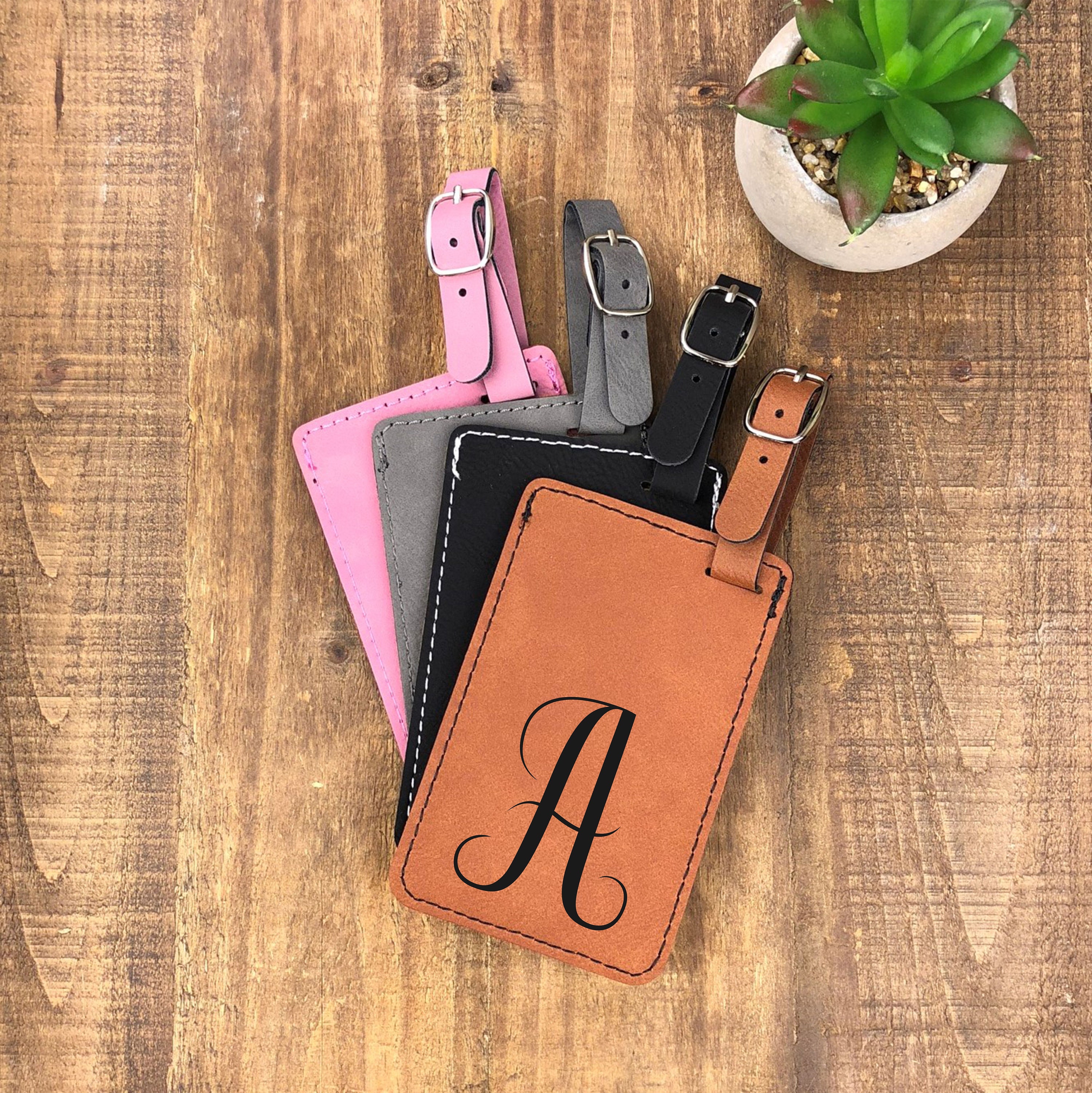 Personalized Luggage Tag Custom Initial Luggage Tag Wedding Luggage 