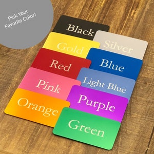 Personalized Metal Wallet Insert Card With Any Text/quote - Laser ...