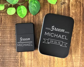 Best Man Personalised Lighter Wedding Day Gift Engraved Usher - Etsy