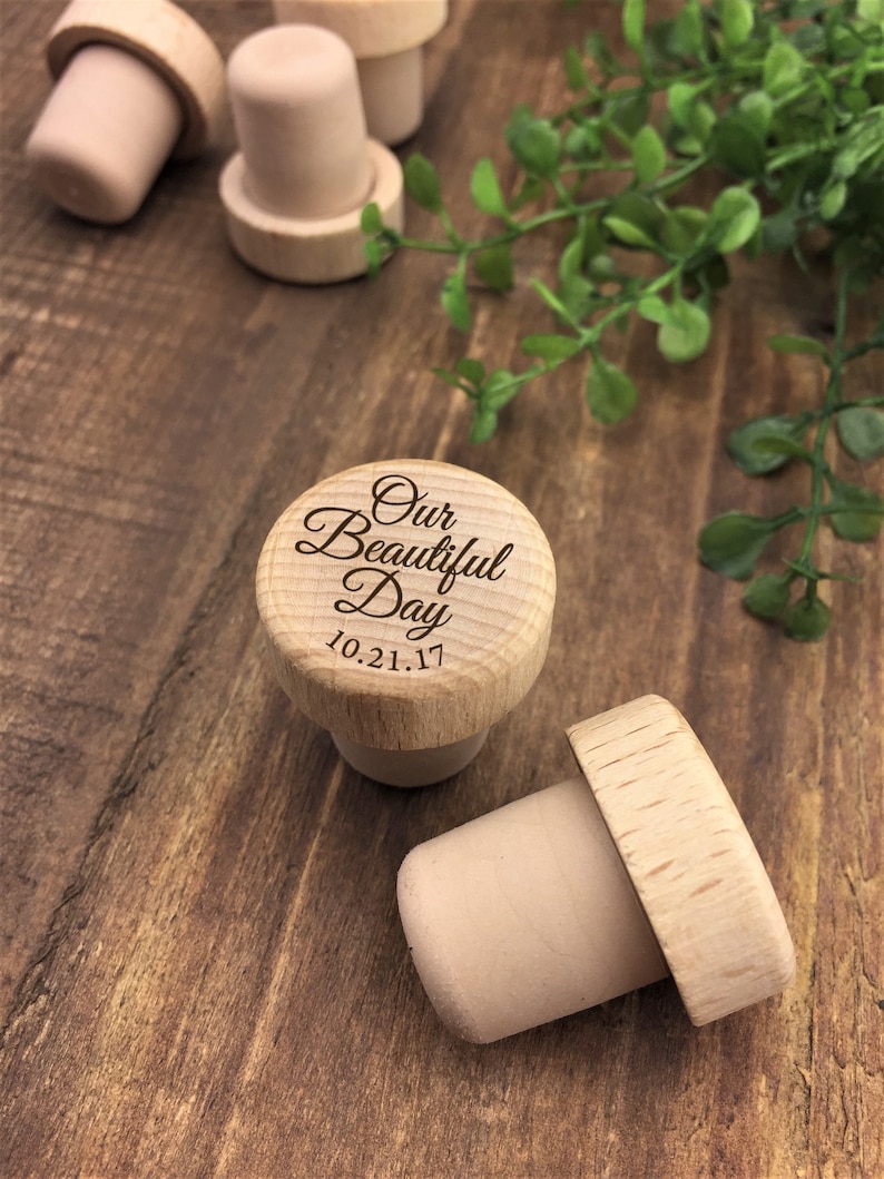 Personalized Wine Stopper - Custom Wine Stopper - Engraved Wood Wine ...