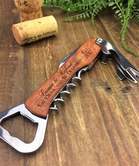 Personalized Bottle Opener Corkscrew Wedding Favor Customized Wedding Gift Bottle Opener Custom Corkscrew Wine Corkscrew Etsy Ireland