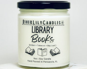 Book Scented Candle - Etsy