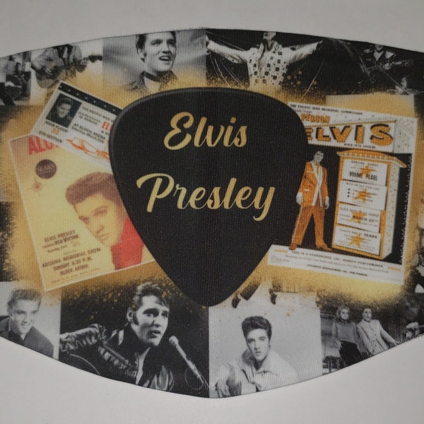Elvis Face Mask - Etsy