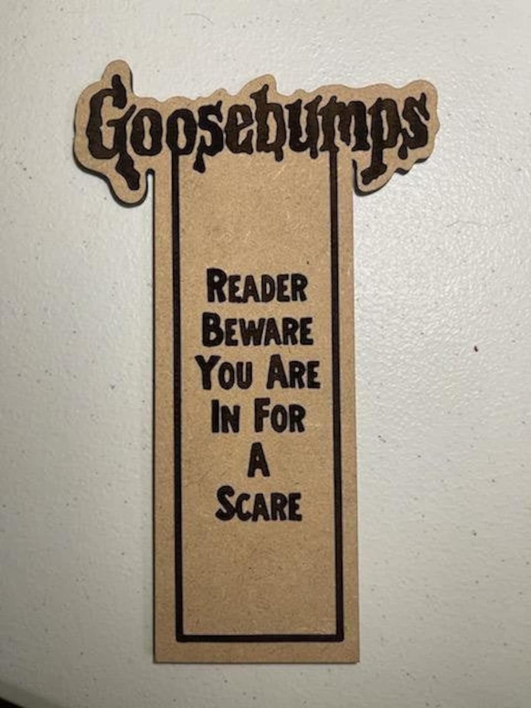 Goosebumps Wooden Bookmarker - Etsy