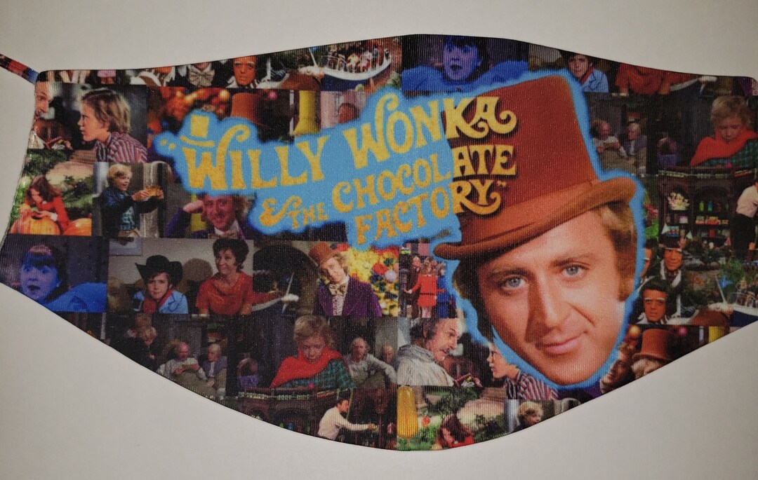 Willy Wonka Gene Wilder Face Mask - Etsy