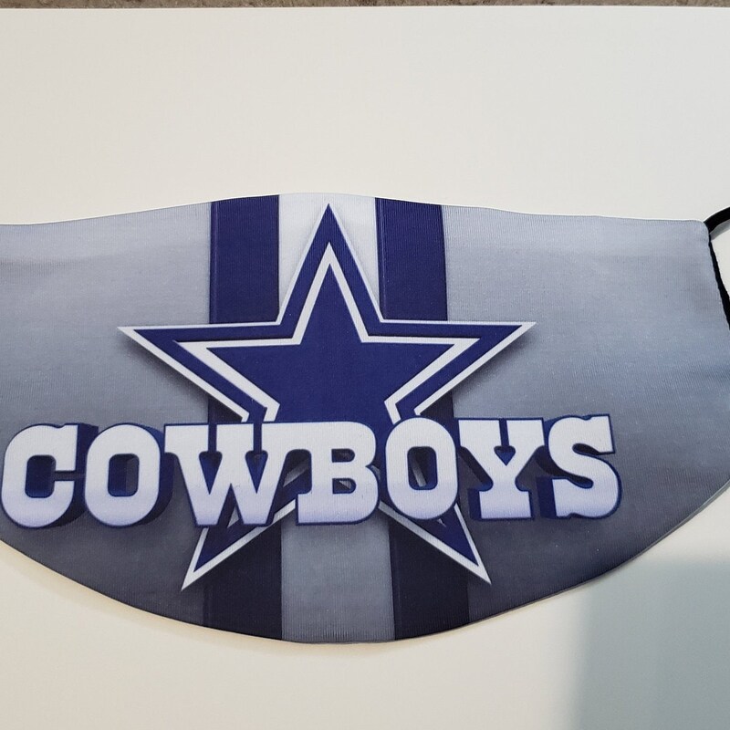 Dallas Cowboys Face Mask - Etsy