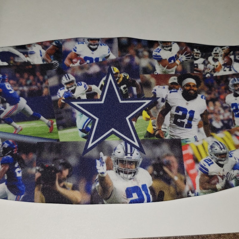 Dallas Cowboys Face Mask - Etsy