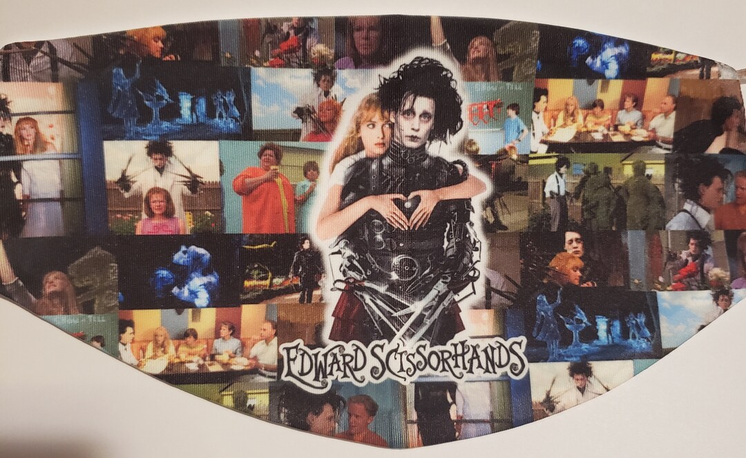 Edward Scissorhands Face Mask - Etsy