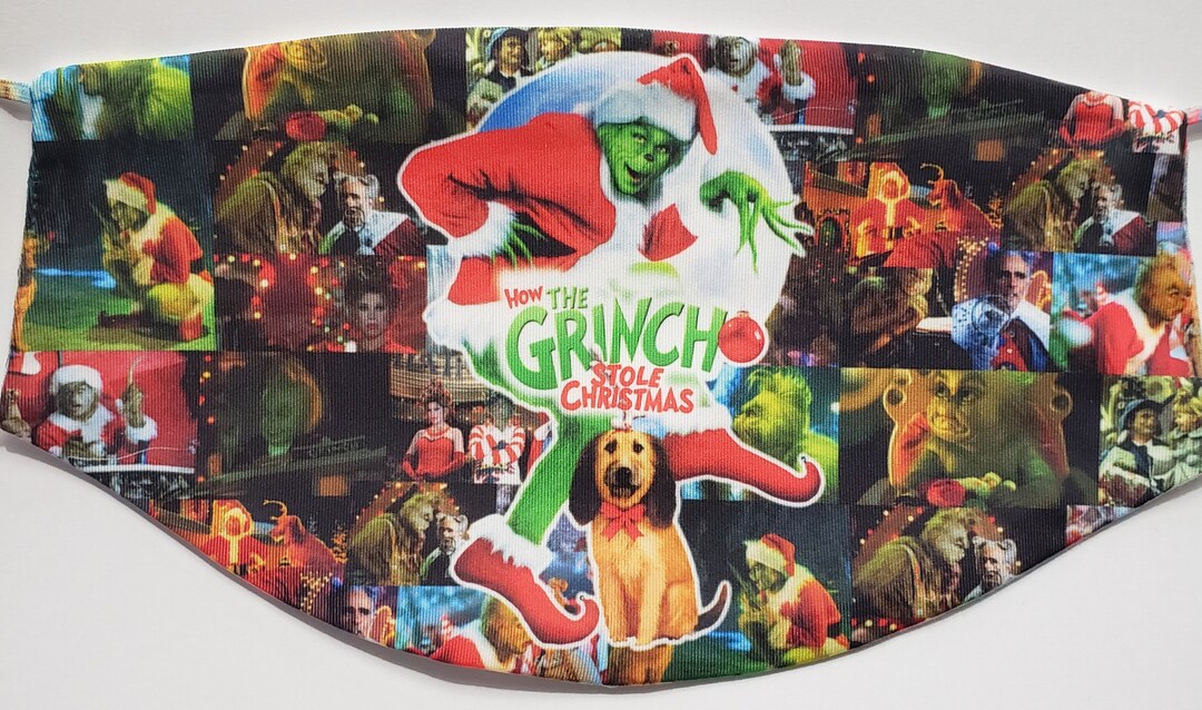 The Grinch Face Mask - Etsy