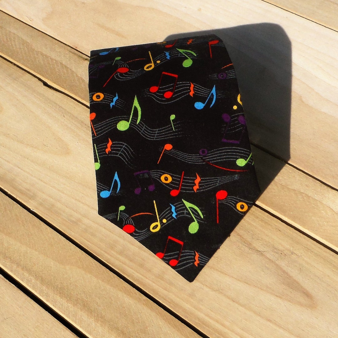 Rainbow Music Note Necktie, Treble Cleft, Music Teacher Necktie, Note ...