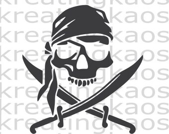 Jolly Roger Svg | Etsy