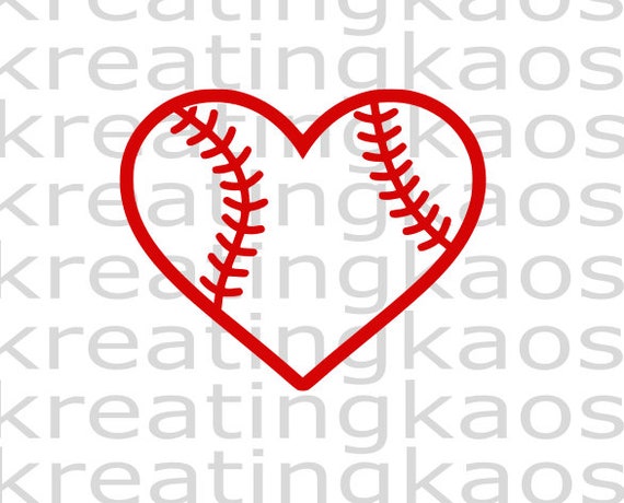 Baseball Heart SVG & PNG - Etsy