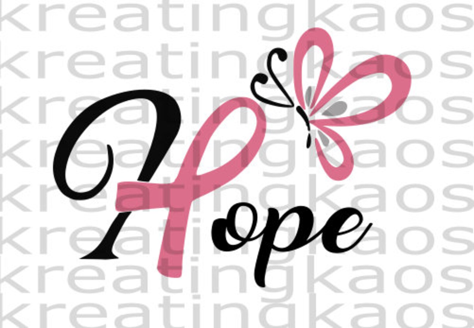 Hope Ribbon SVG/PNG Cut Files and Sublimation - Etsy UK