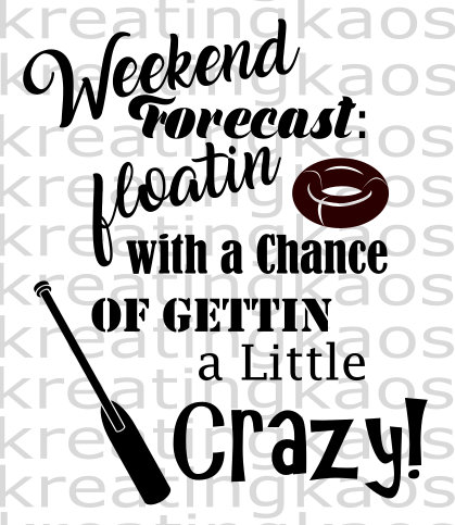 Weekend Forecast Custom SVG/PNG - Etsy
