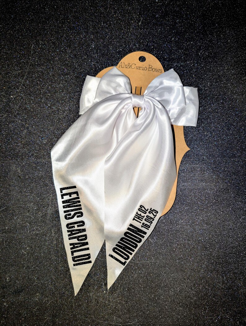 Lewis Capaldi Concert Bow - Hair Accessory - 2025 TOUR Outfit Idea ...