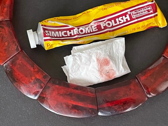 Vintage cherry red Bakelite Art Deco 1930s collar nec… - Gem