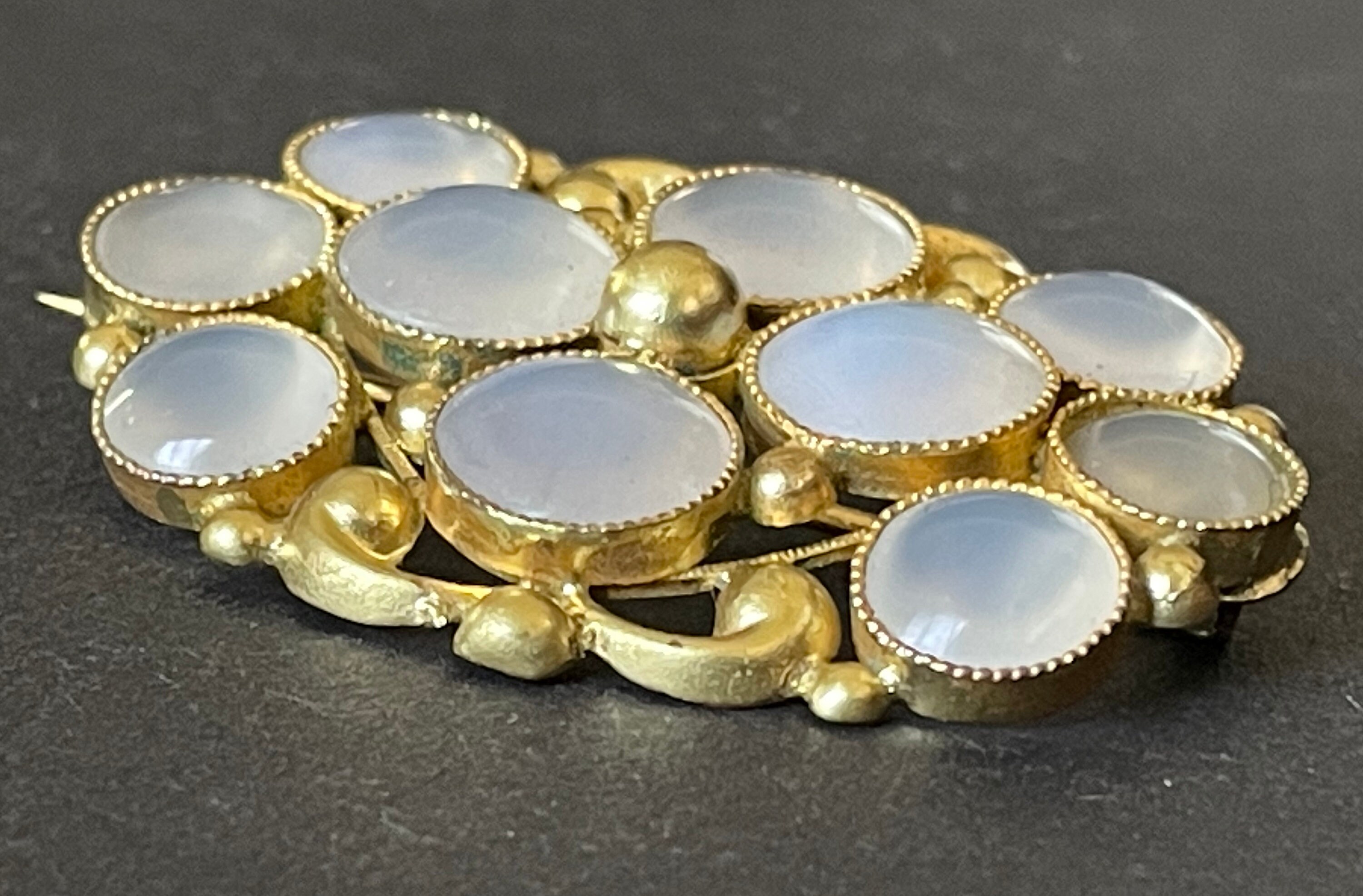 Antique Georgian Gold Tone Yellow Metal Possibly Pinchbeck and Natural ...