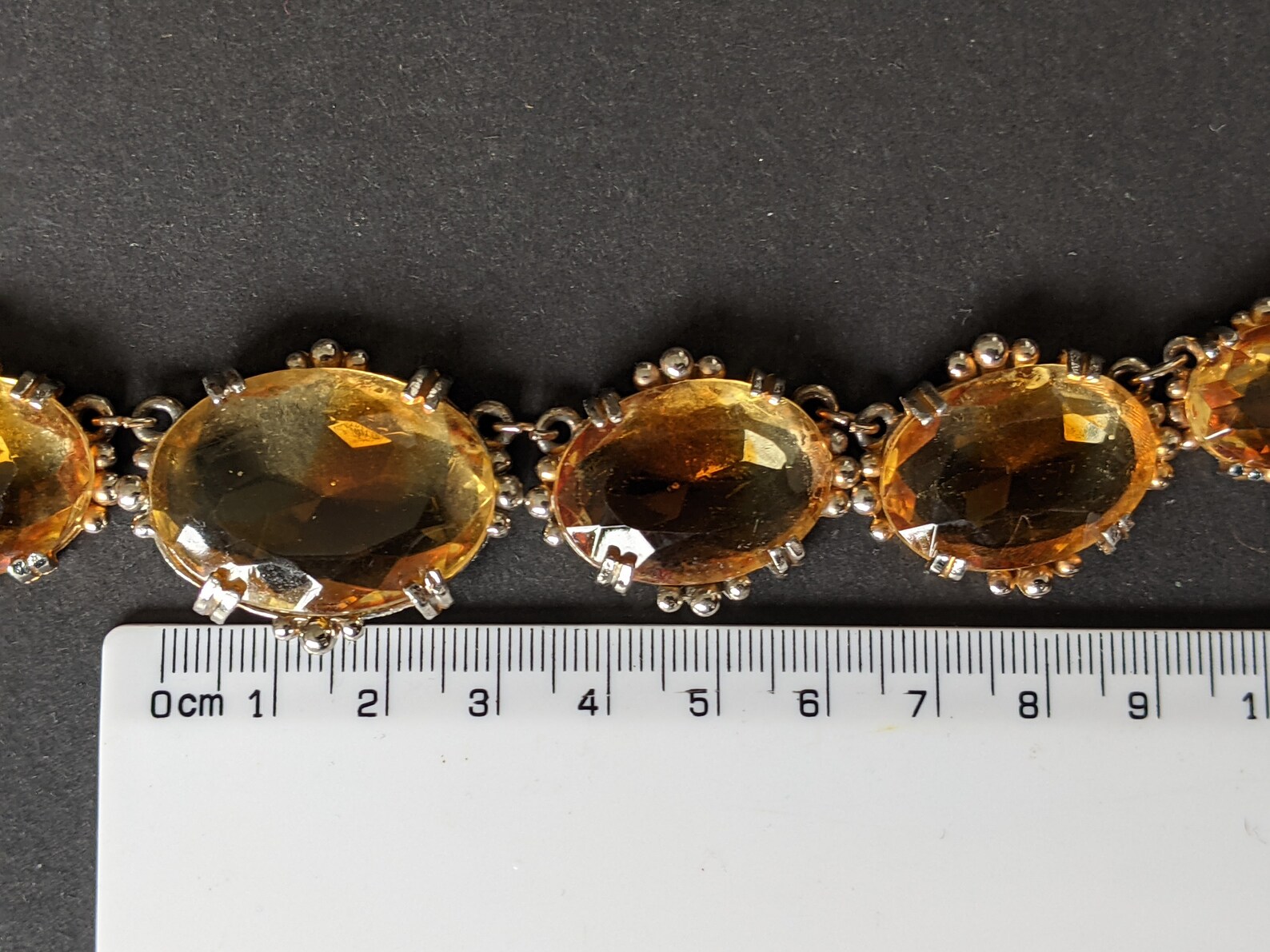 Vintage Bi-colour Bi-tonal Topaz / Citrine and Jonquil Glass Crystal ...