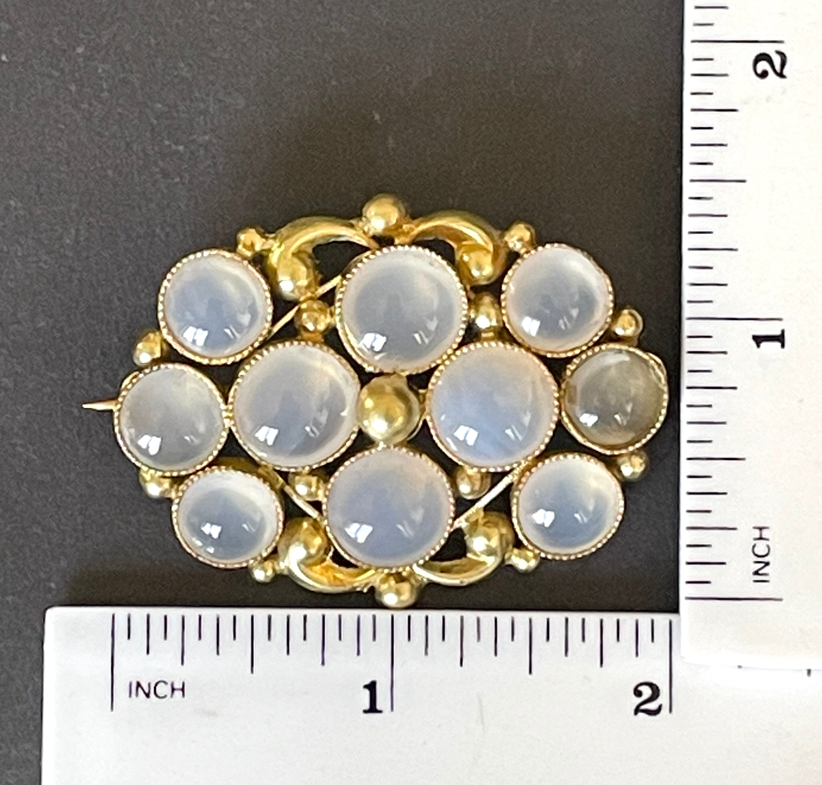Antique Georgian Gold Tone Yellow Metal Possibly Pinchbeck and Natural ...
