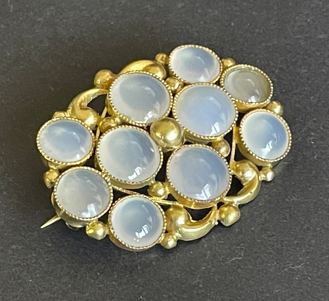 Antique Georgian Gold Tone Yellow Metal Possibly Pinchbeck and Natural ...