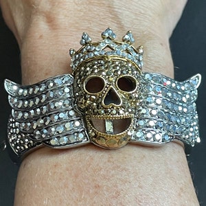 Butler and Wilson Skull Bracelet - Etsy