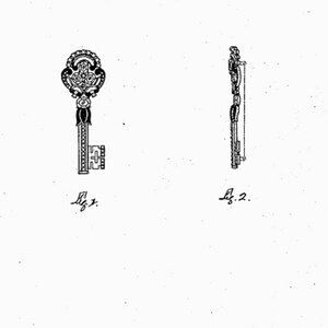 Rare Vintage Trifari Key Brooch (unsigned), 1949 Patent of an Alfred ...